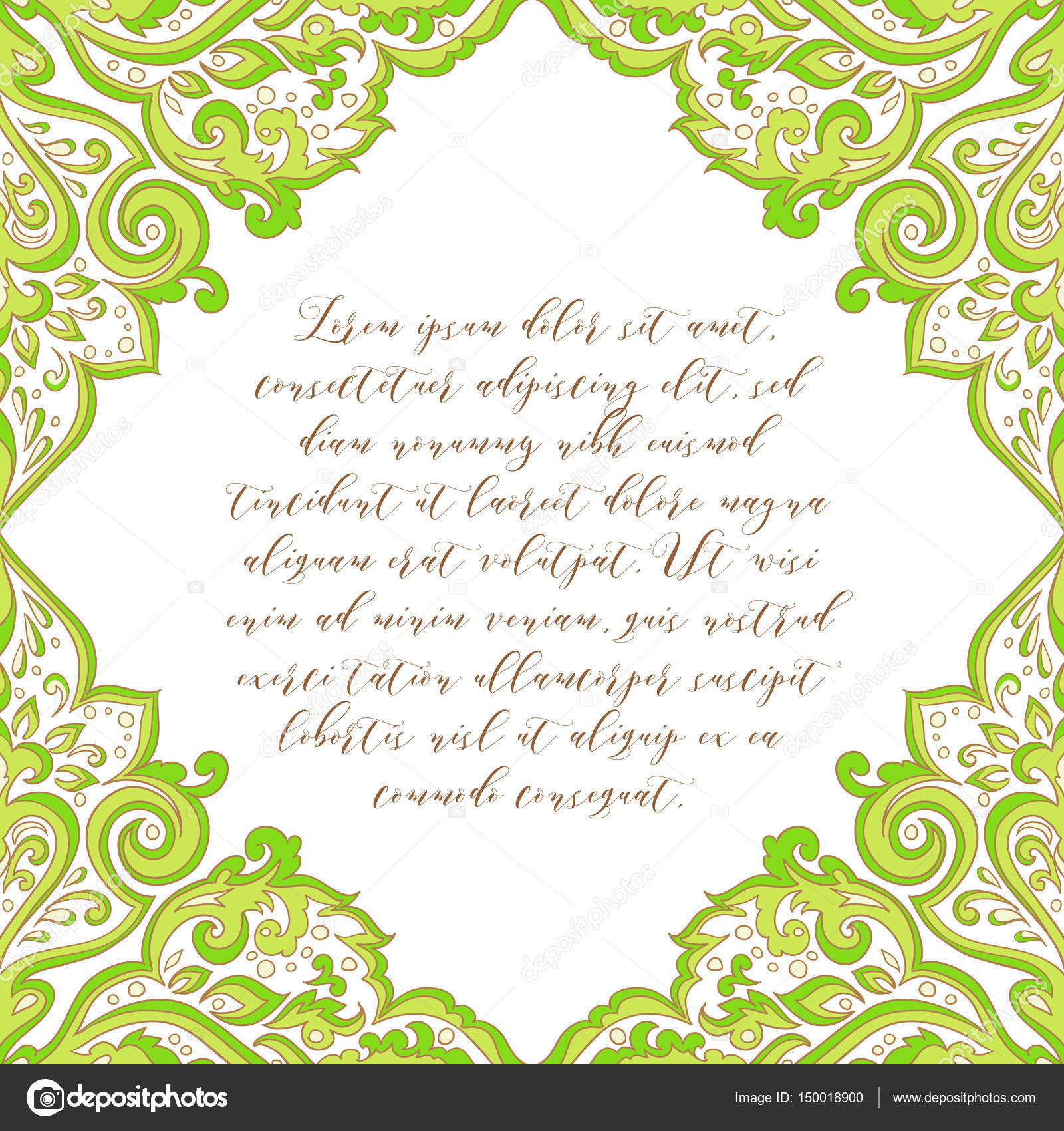 Monochrome abstract art invitation card Stock Vector by ©All-about ...