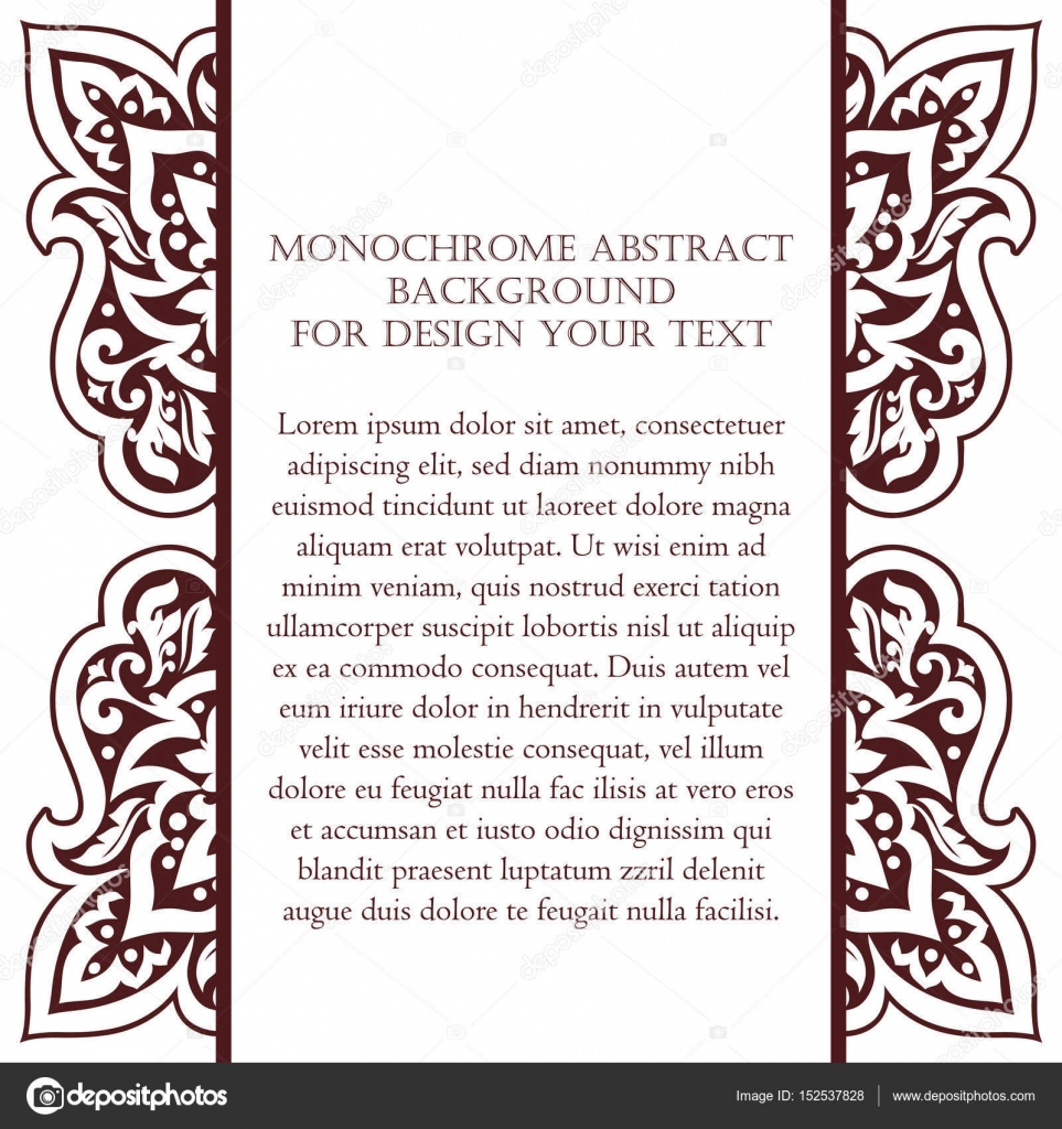 Monochrome abstract art invitation card Stock Vector Image by ©All ...