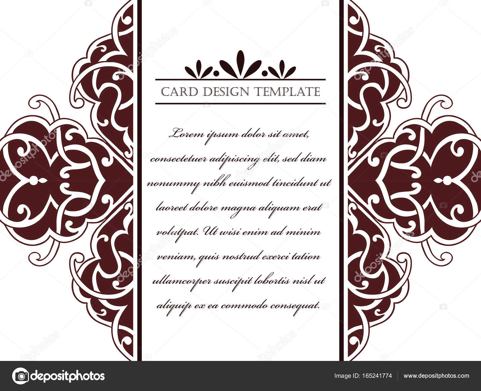 Monochrome abstract art invitation card Stock Vector by ©All-about ...