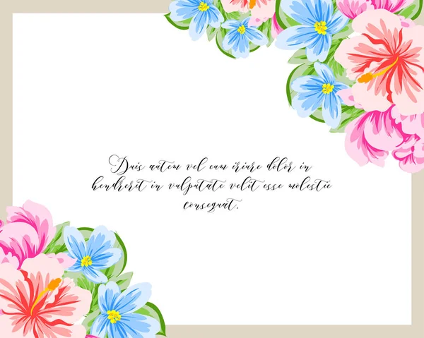 Tender floral invitation card Stock Vector by ©All-about-Flowers 165242736