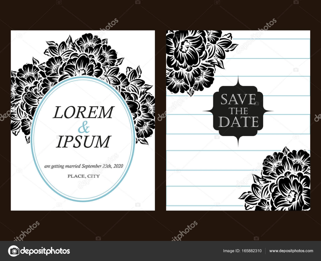 Vintage floral invitation card Stock Vector by ©All-about-Flowers 165882310