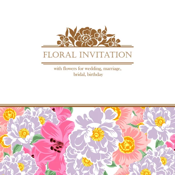 Tender floral invitation card Stock Vector Image by ©All-about-Flowers ...