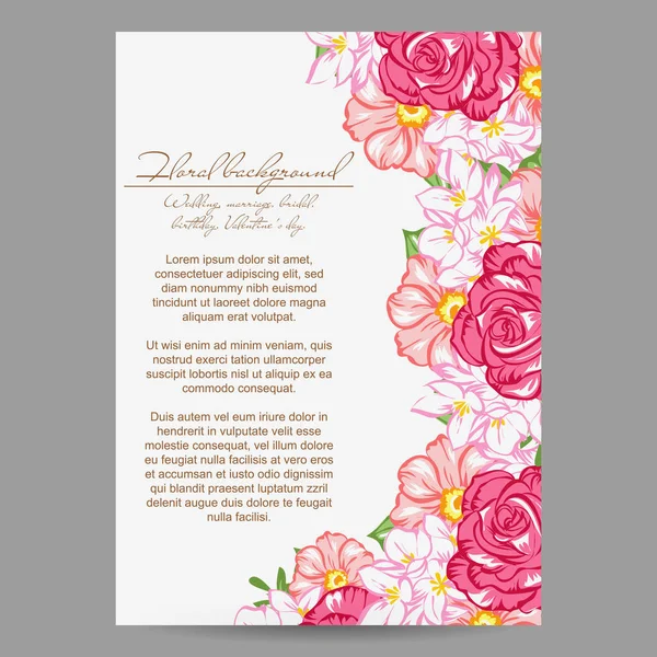 Tender floral invitation card Stock Vector Image by ©All-about-Flowers ...
