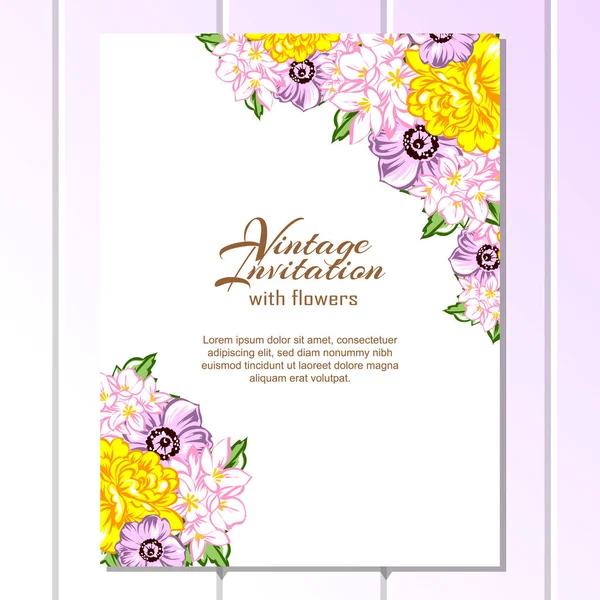 9,280,946 Wedding invitation flowers Vector Images | Depositphotos