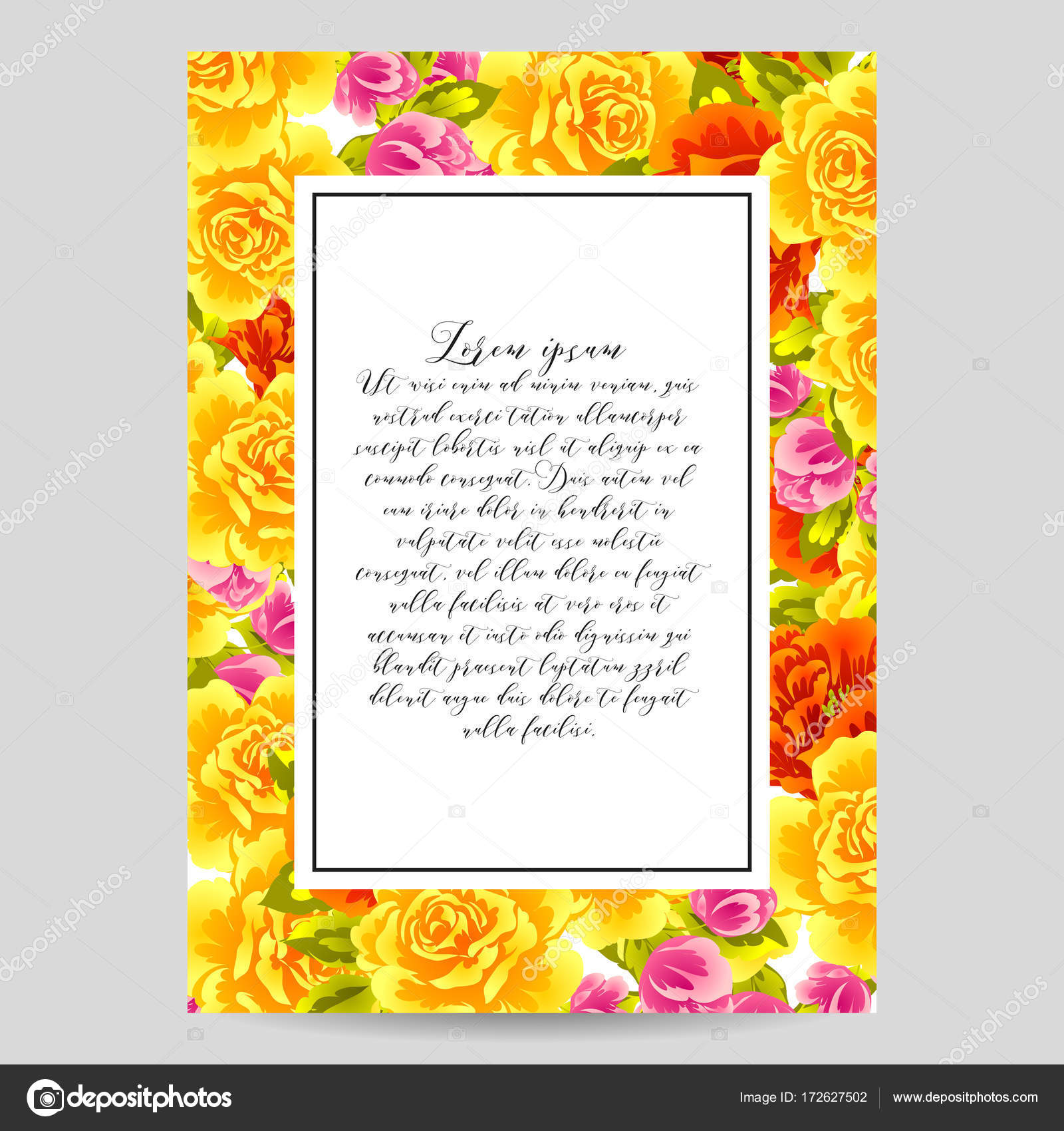 Tender floral invitation card Stock Vector Image by ©All-about-Flowers ...