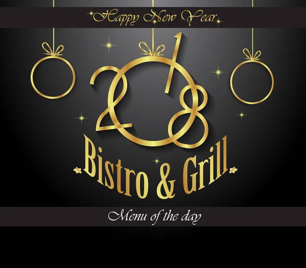 2024 Happy New Year Restaurant Menu Template Your Seasonal Flyers Stock ...