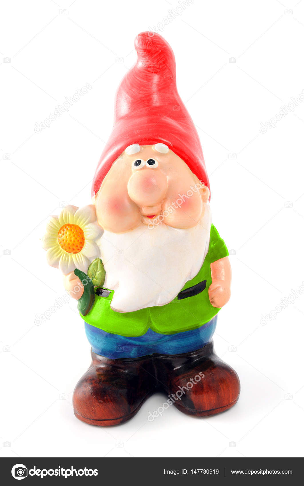German garden dwarf on white isolated background Stock Photo by ©lcrms7 ...