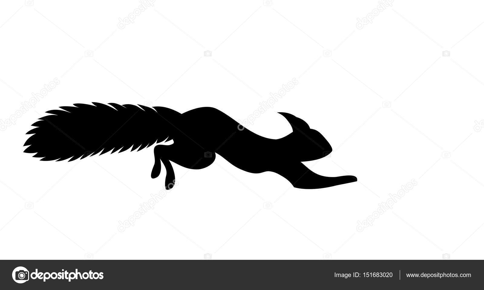 Squirrel Running Vector