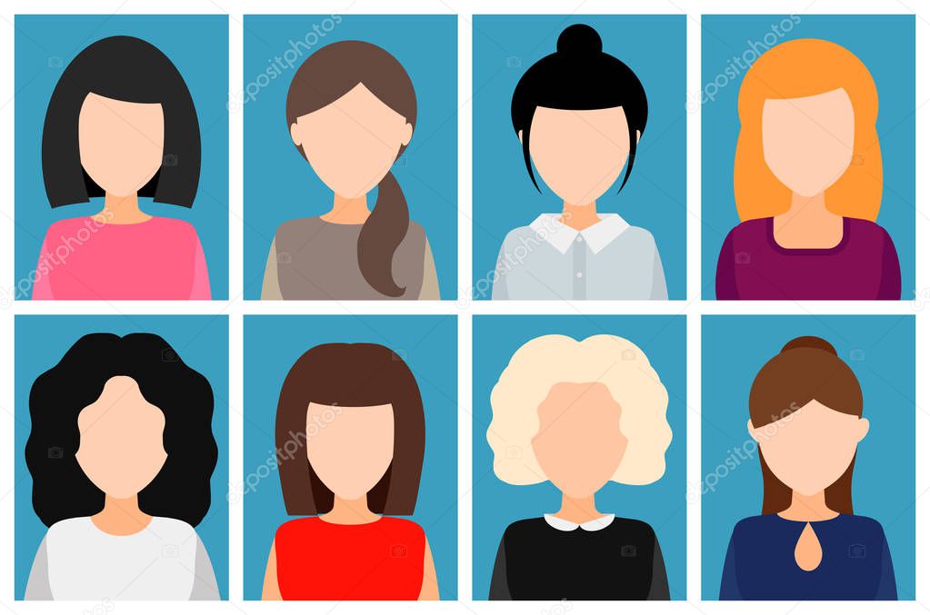 Imágenes: chicas sin cara | chicas Avatar sin rostro, Ilustración de ...