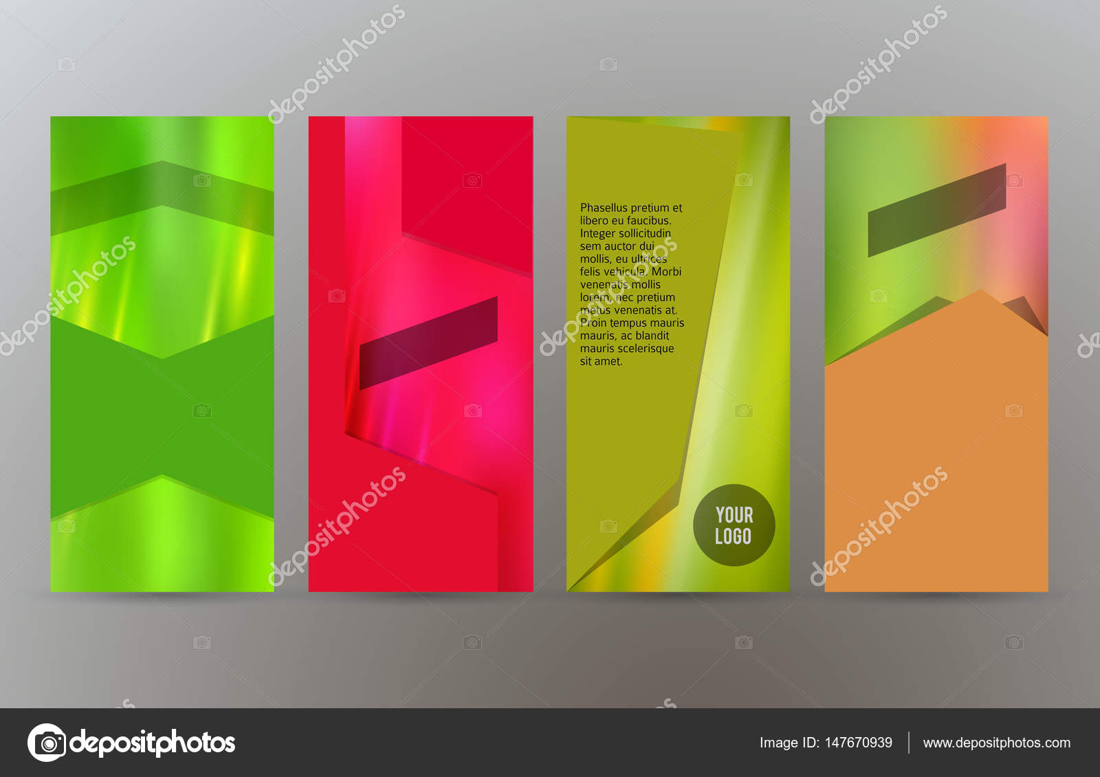 Set of vertical web banner layout background02 Stock Vector Image by ...