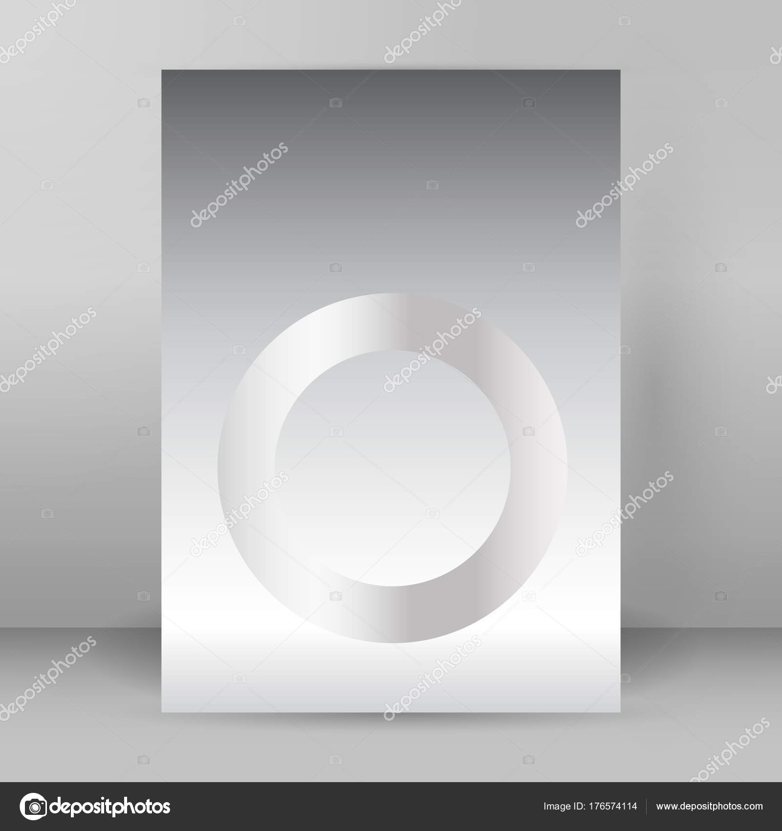 Design cover brochure A4 format light up background02 Stock Vector by ...