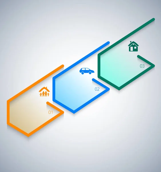 Modern Design style infographic template different kinds of insu Stock ...