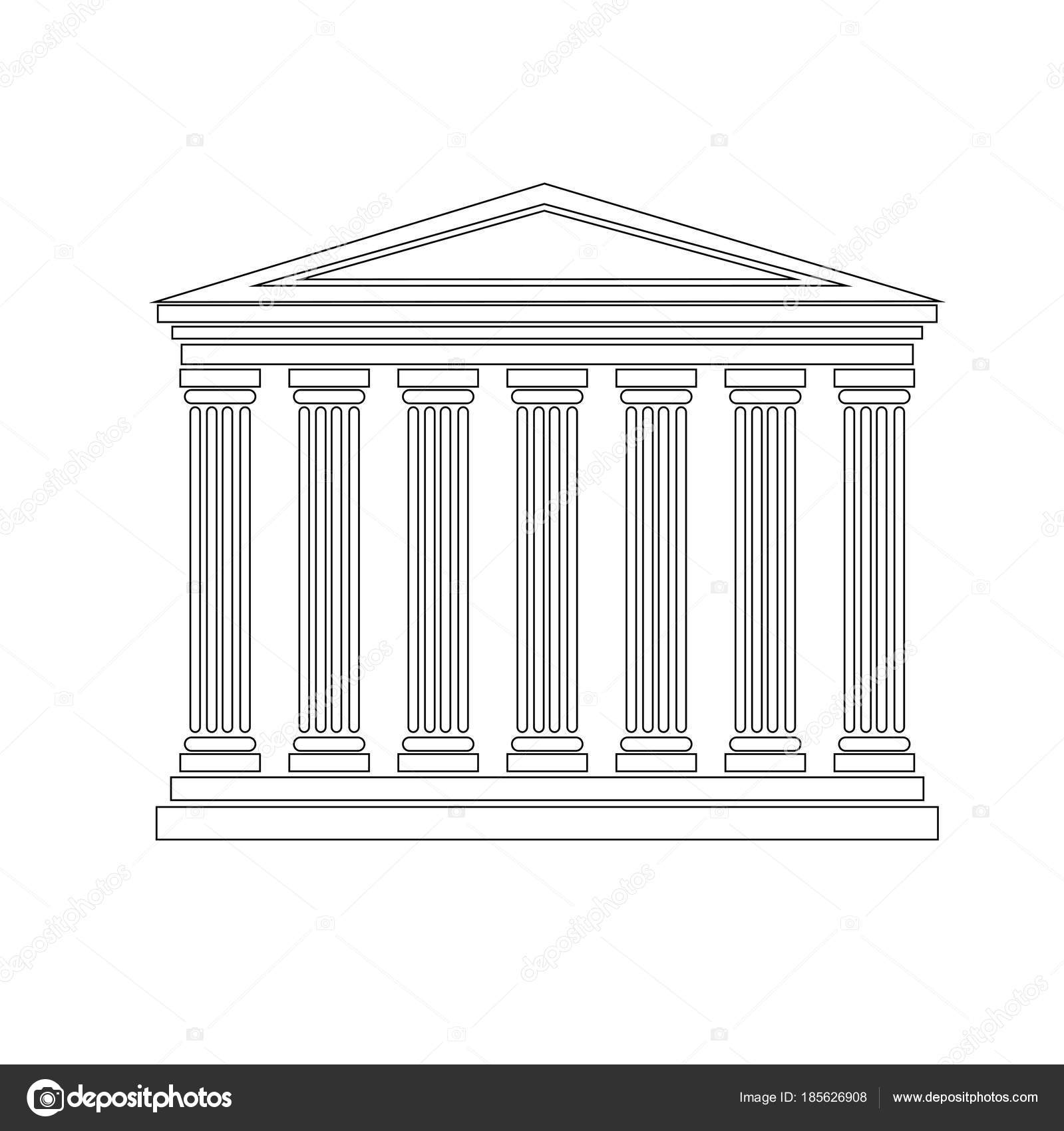 Design element symbol judicial building legal icon law theme02 Stock ...