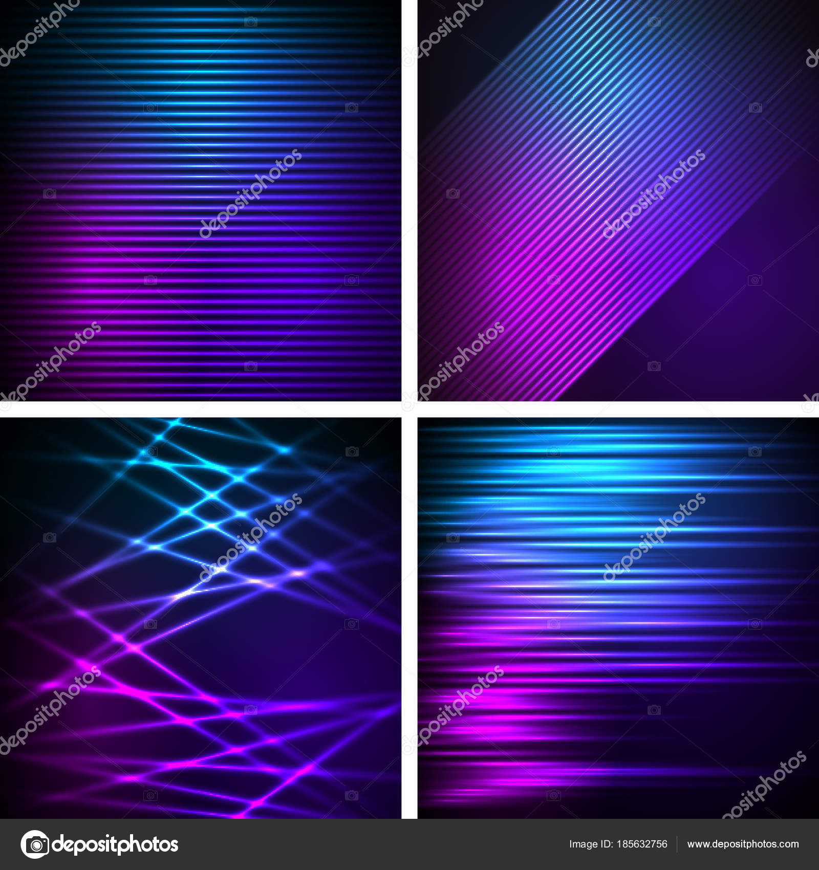 Neon Party Flyer Background