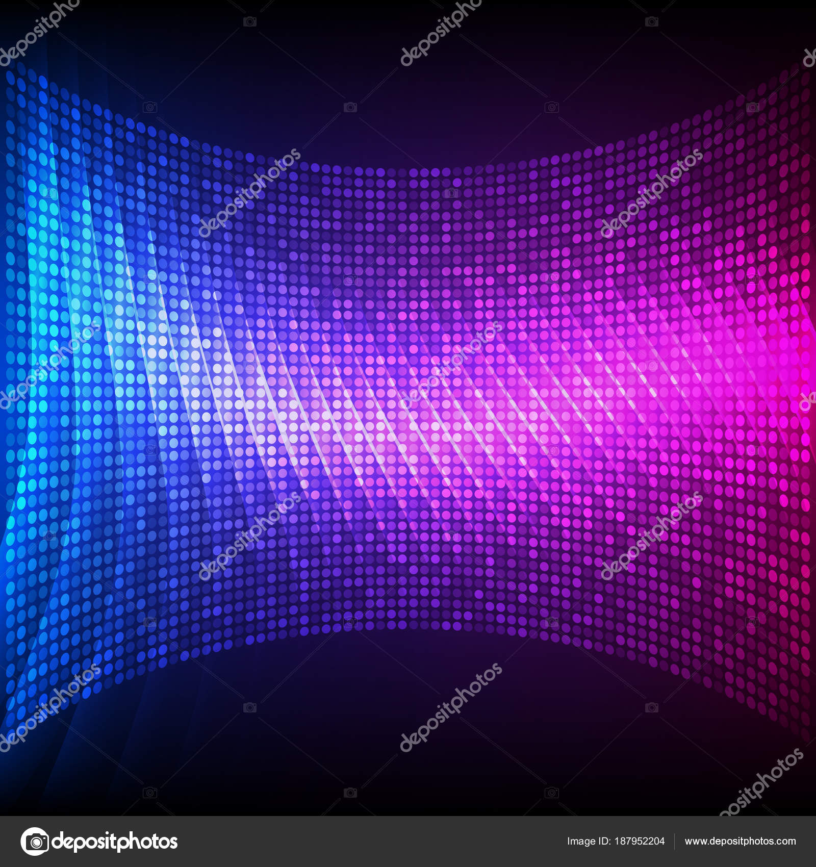 Flyer background design element retro glow light disco02 Stock Vector ...