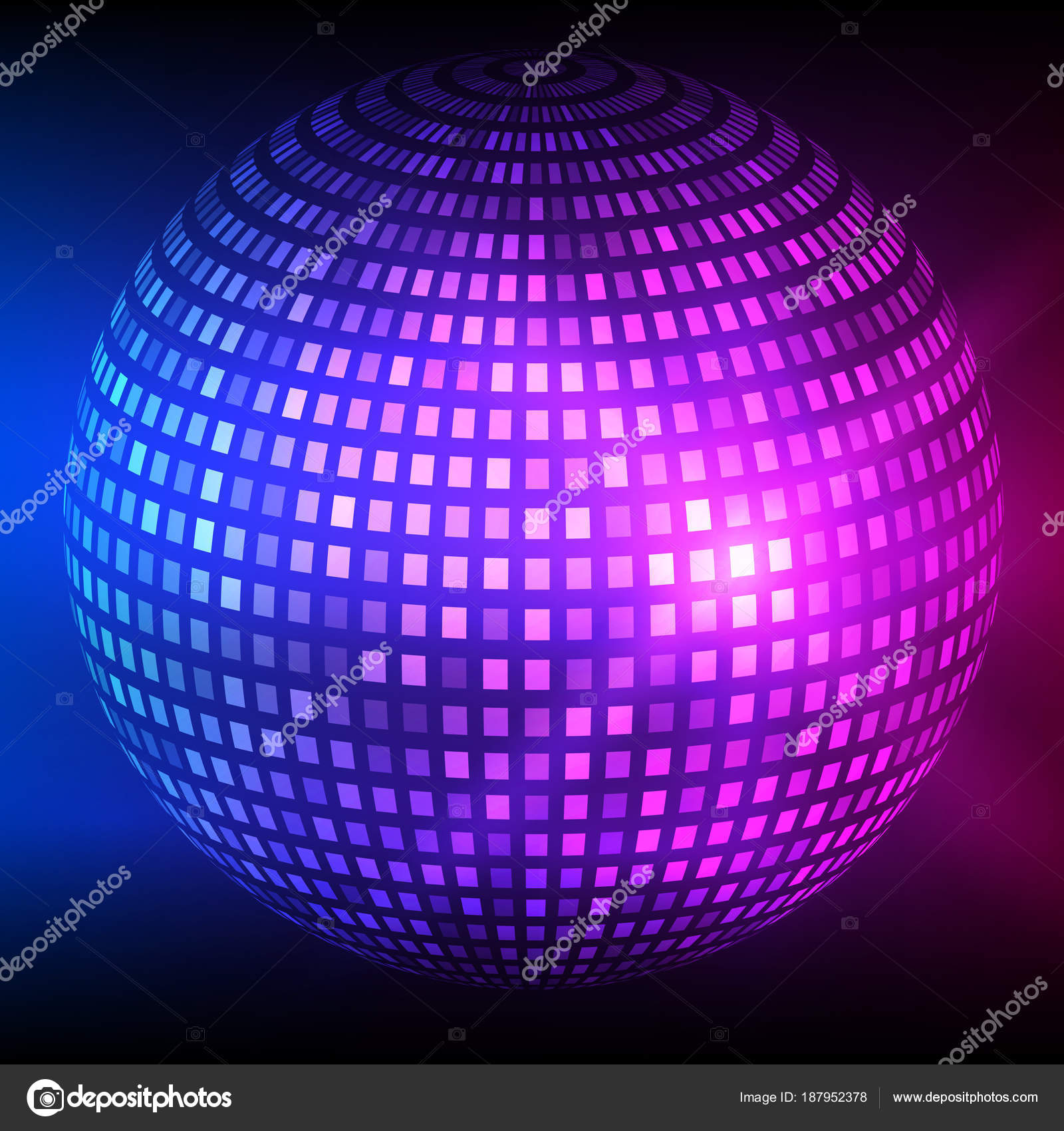 Flyer background design element retro glow light disco05 Stock Vector ...