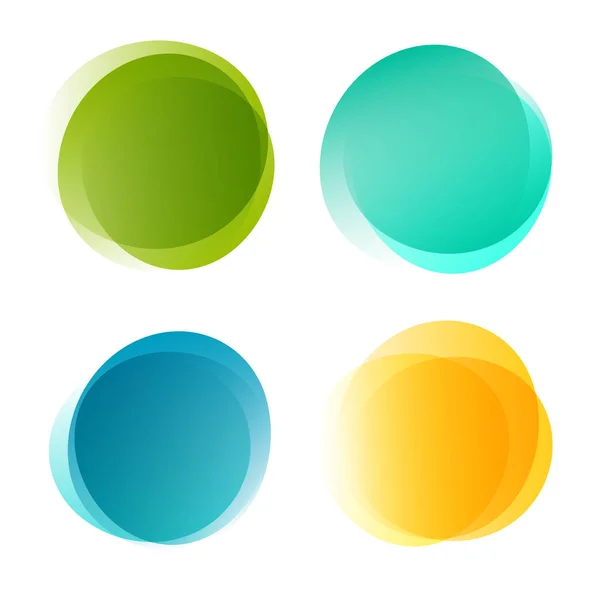 Circular label sticker Design elements circle colors background0 Stock ...