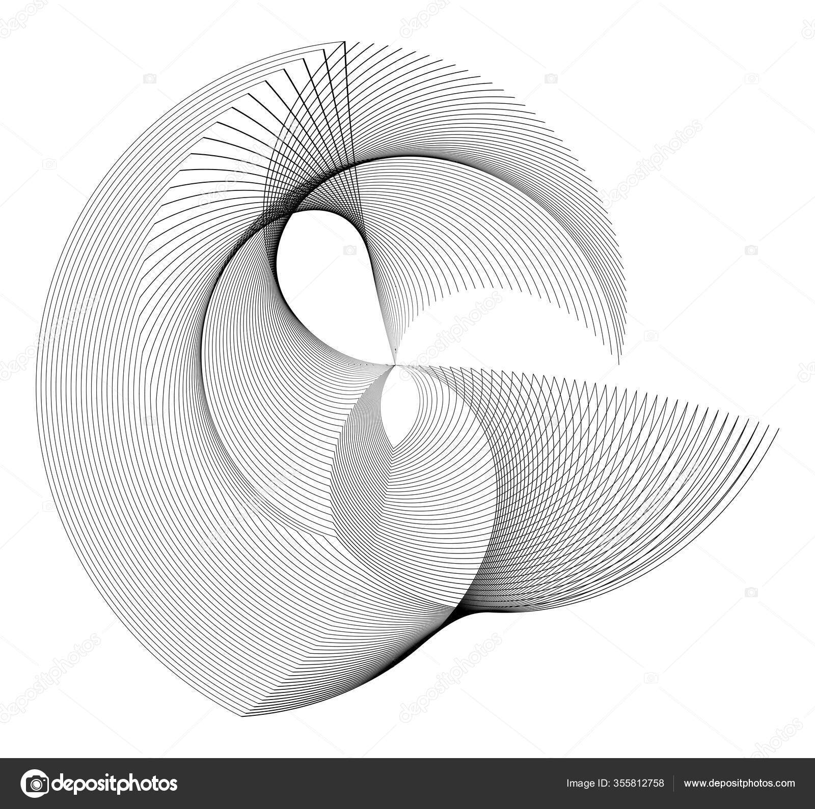 Wave Sign Wavy Icon Half Many Lines Image Vector Illustration Stock ...