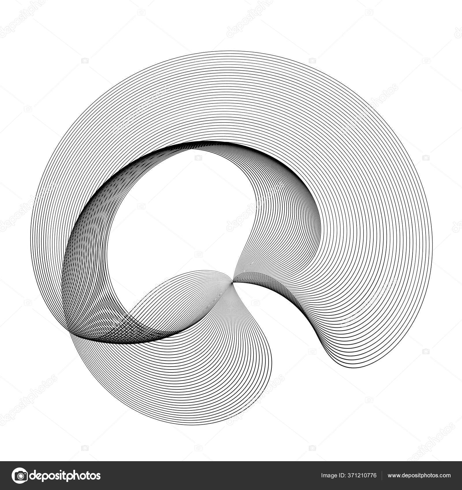 Circular Wireframe Mesh Logo Element Vector Illustration Eps10 Digital ...