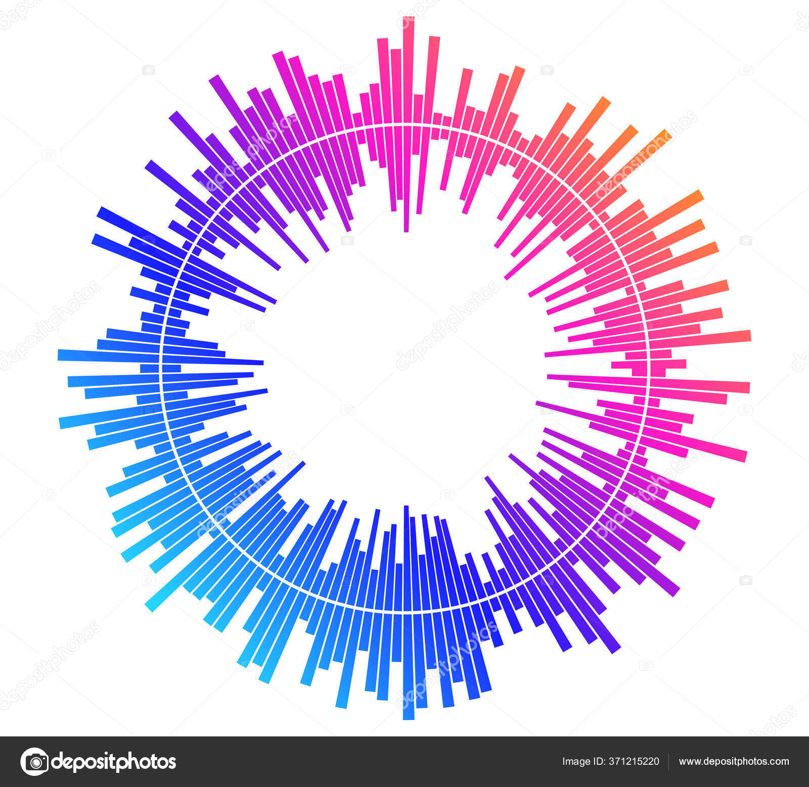 Color Equalizer Isolated White Background Vector Illustration Pulse ...