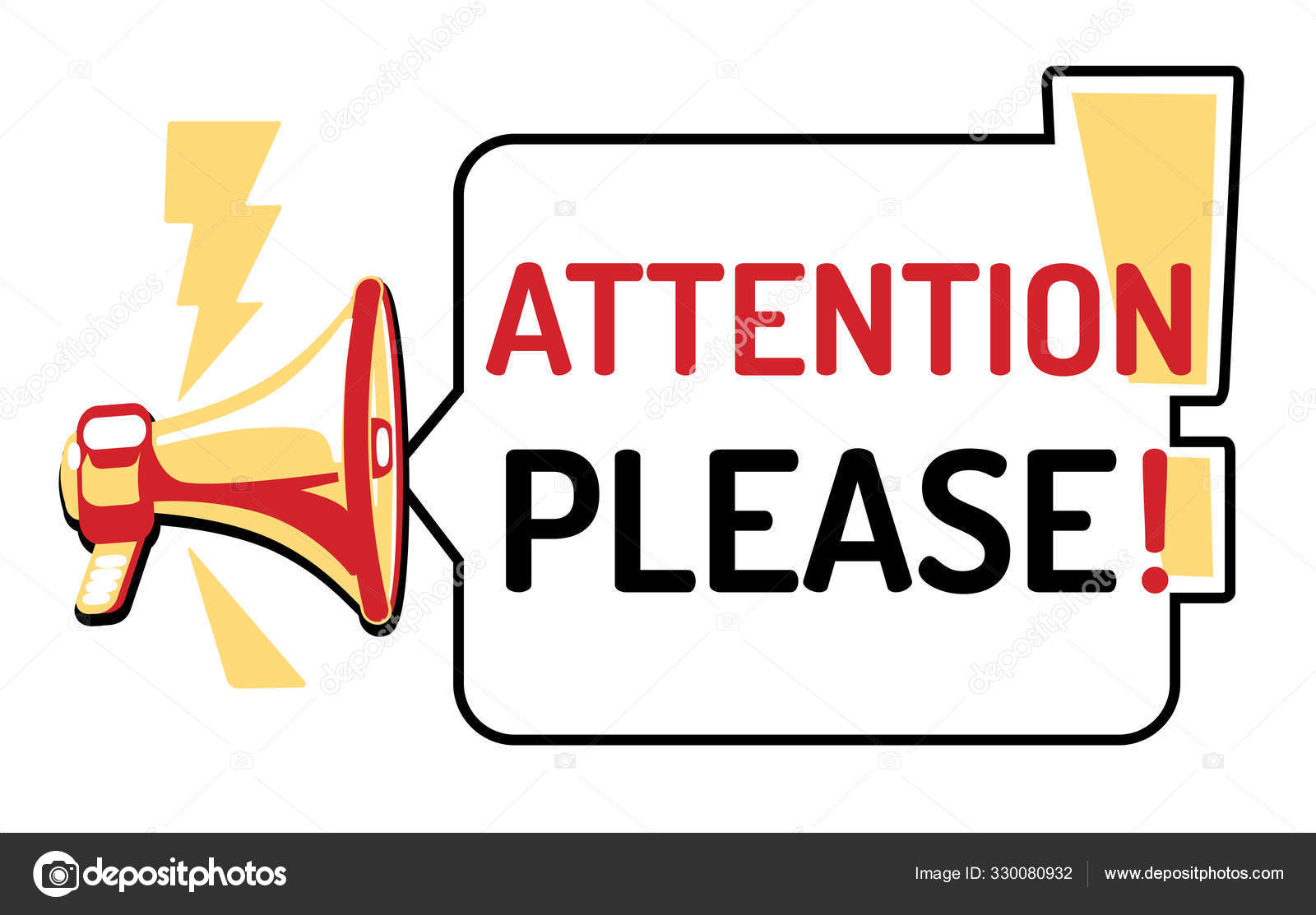 Attention Please Sign Megaphone Stock Vector Image by ©alex_scholar ... Attention Please Sign Megaphone Stock Vector Image by ©alex_scholar ...