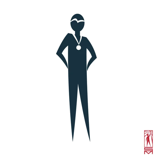 Stick figure winner — Stock Vector © derplan13 #125235468