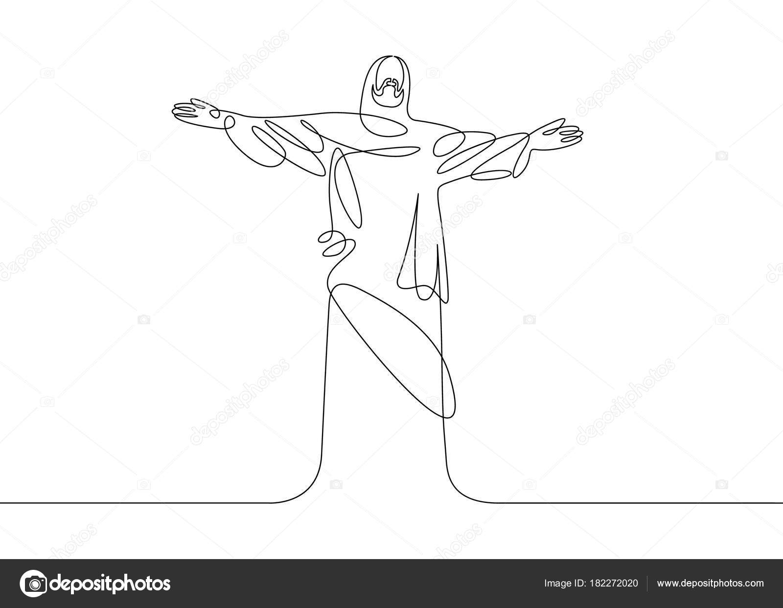 Jesus one line Stock Vector by ©derplan13 182272020