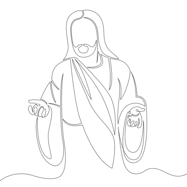 Jesus one line Stock Vector by ©derplan13 182272020