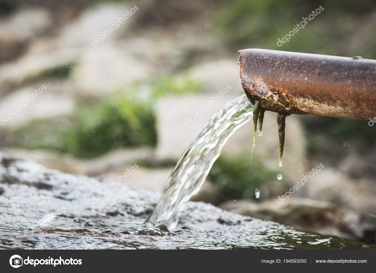 Draining the water from the drainpipe — Stock Photo © VladimirBaz ...