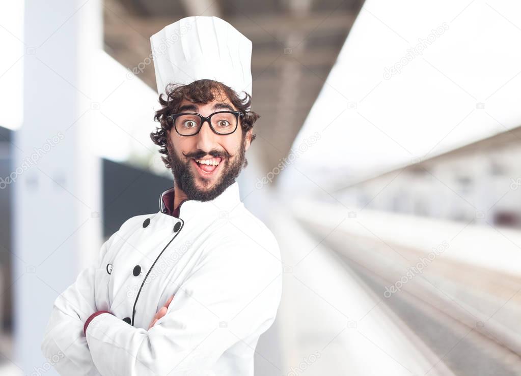 Happy cook man smiling — Stock Photo © kues #128826432