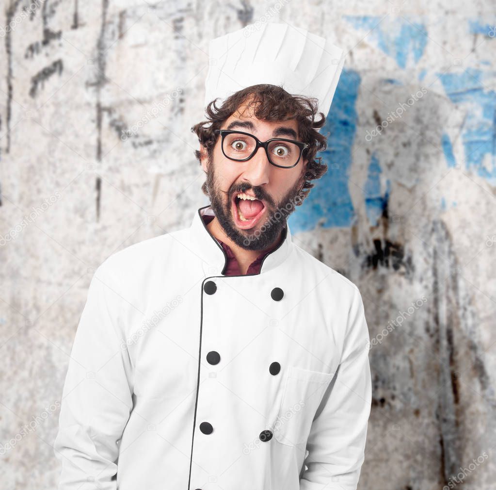 Scared cook man in worried pose Stock Photo by ©kues 128854014