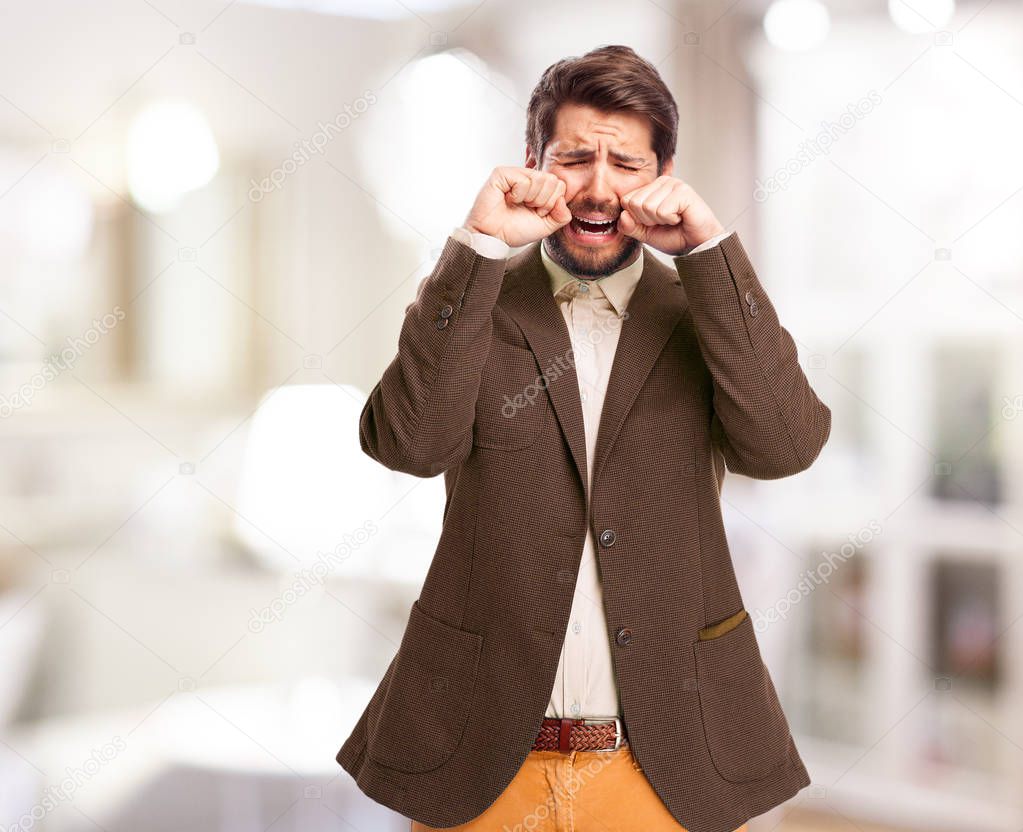 Crying Businessman
