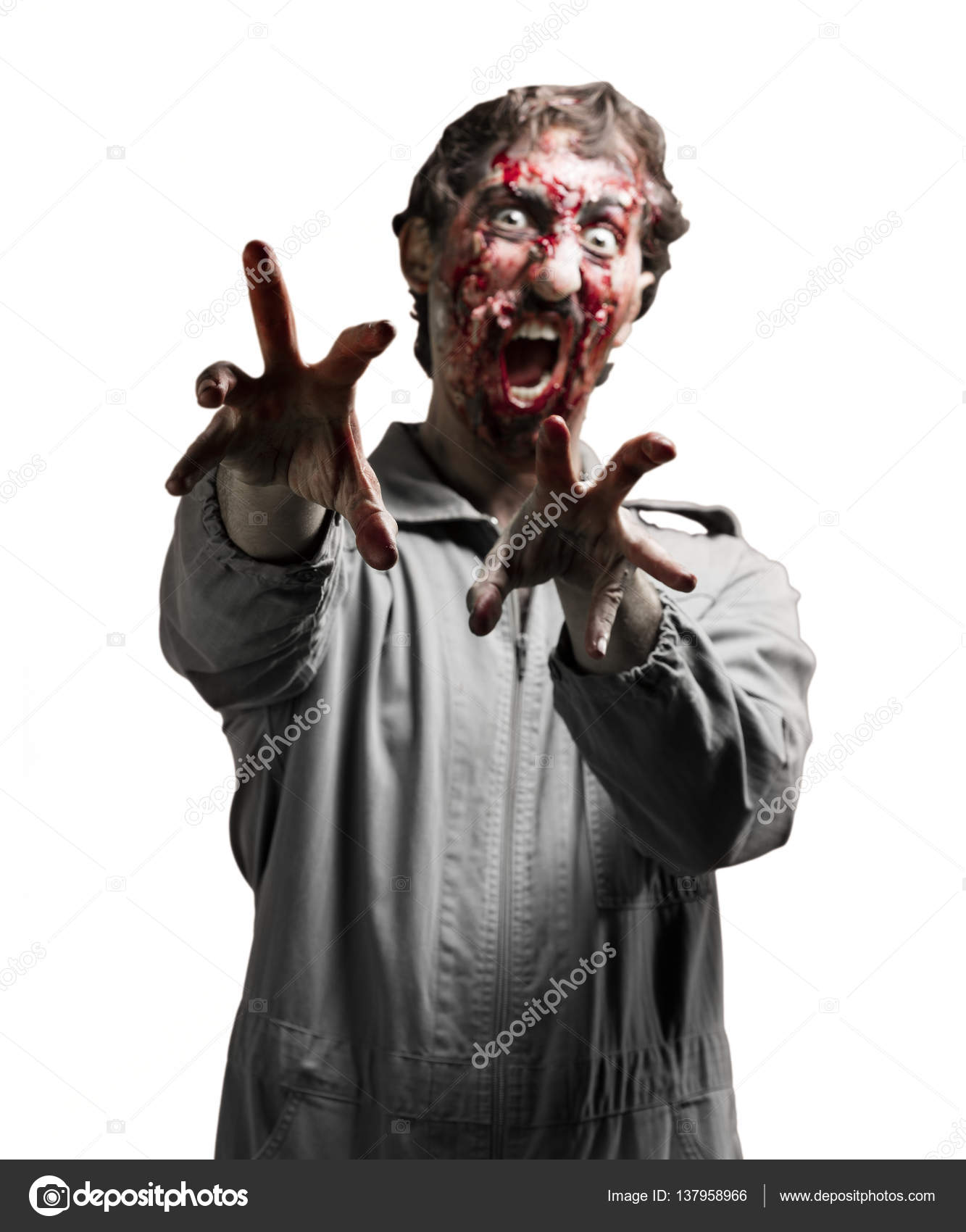 Screaming zombie man — Stock Photo © kues #137958966
