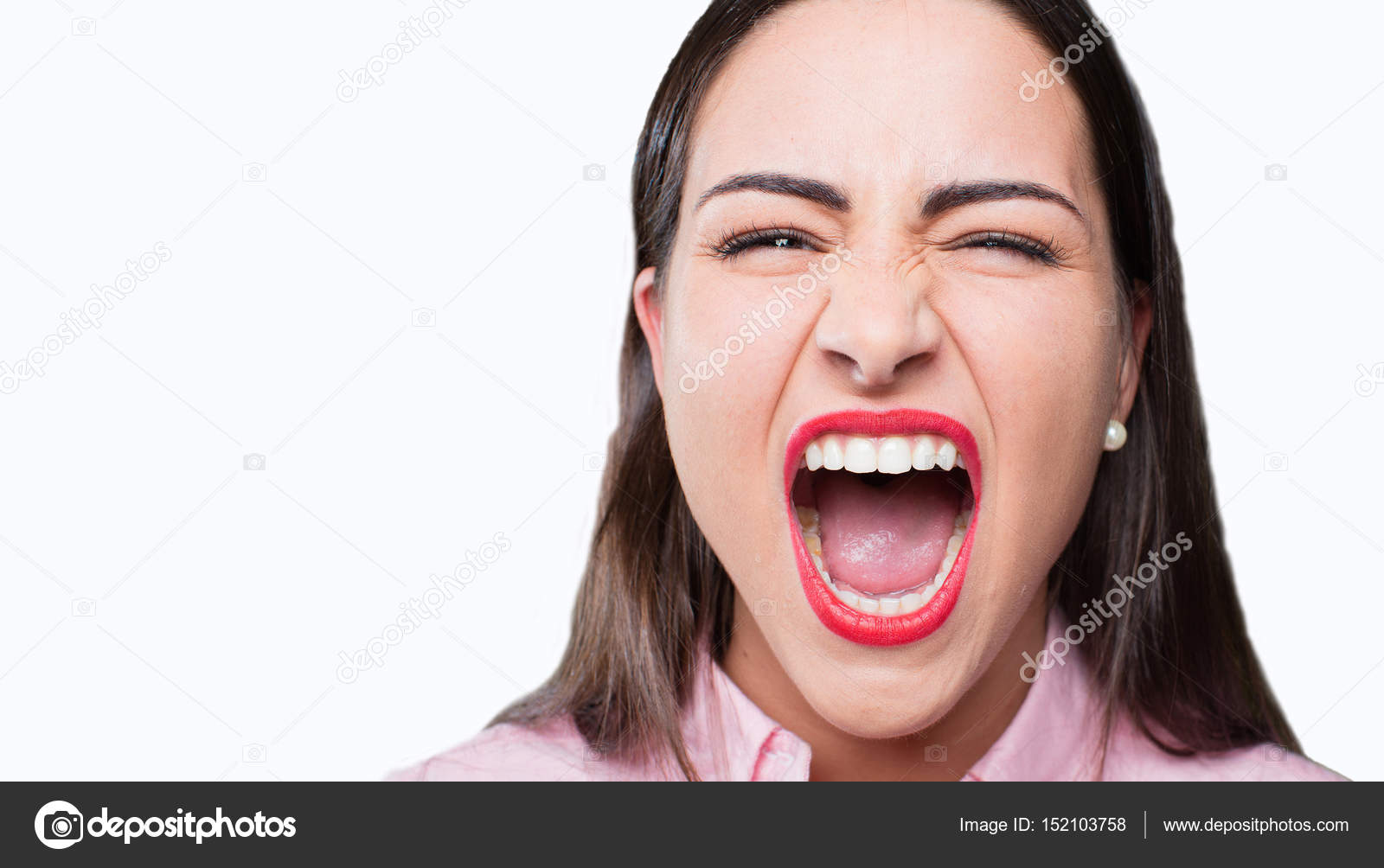 Photo: cool girl | Young cool girl shouting — Stock Photo © kues #152103758