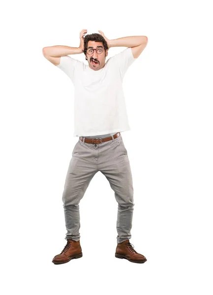 Man Scared Full Body