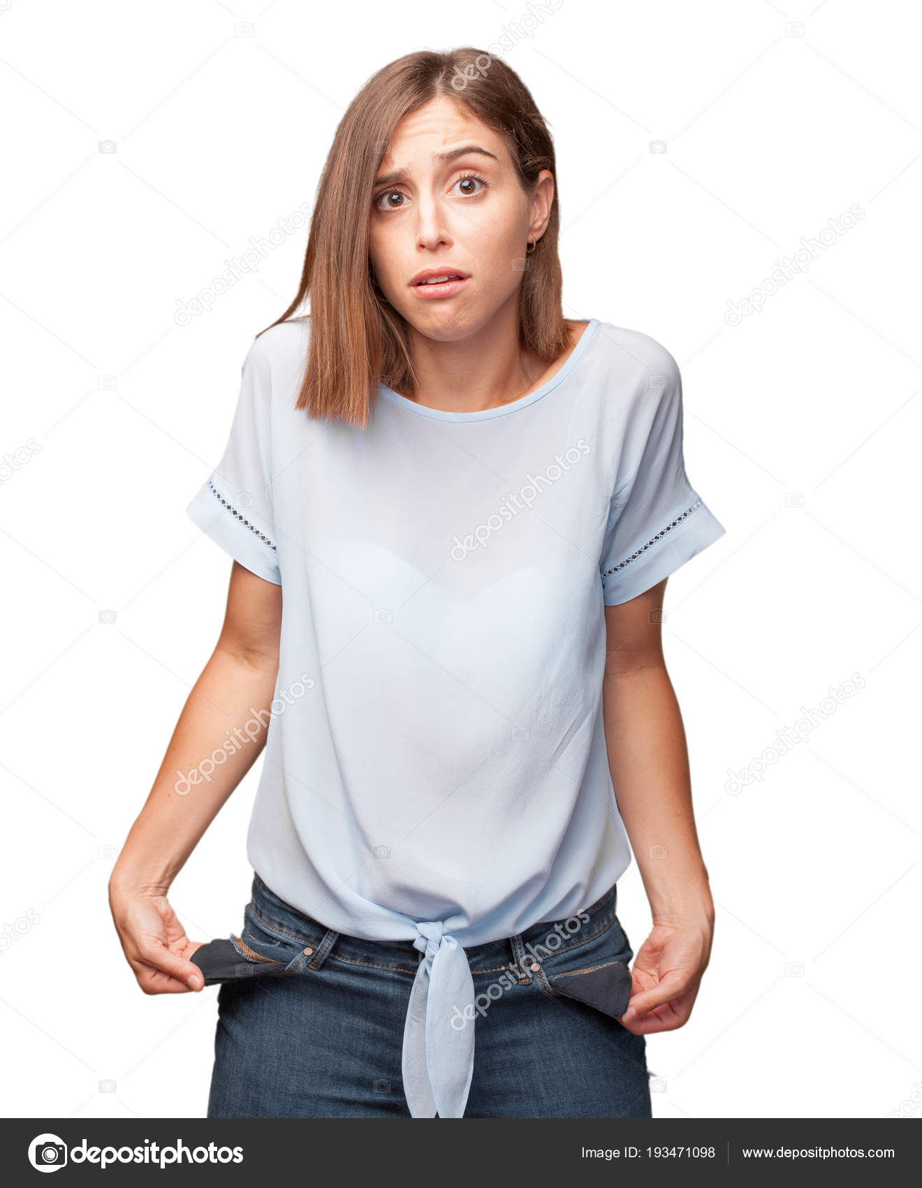 Woman With Empty Pockets