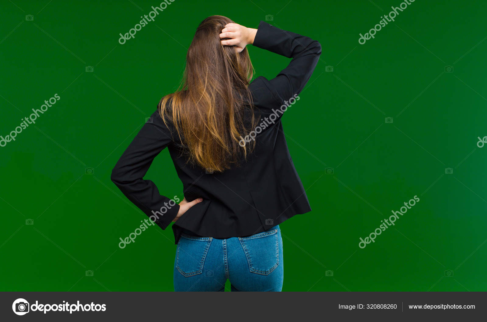 Young Pretty Woman Thinking Doubting Scratching Head Feeling Puzzled ...