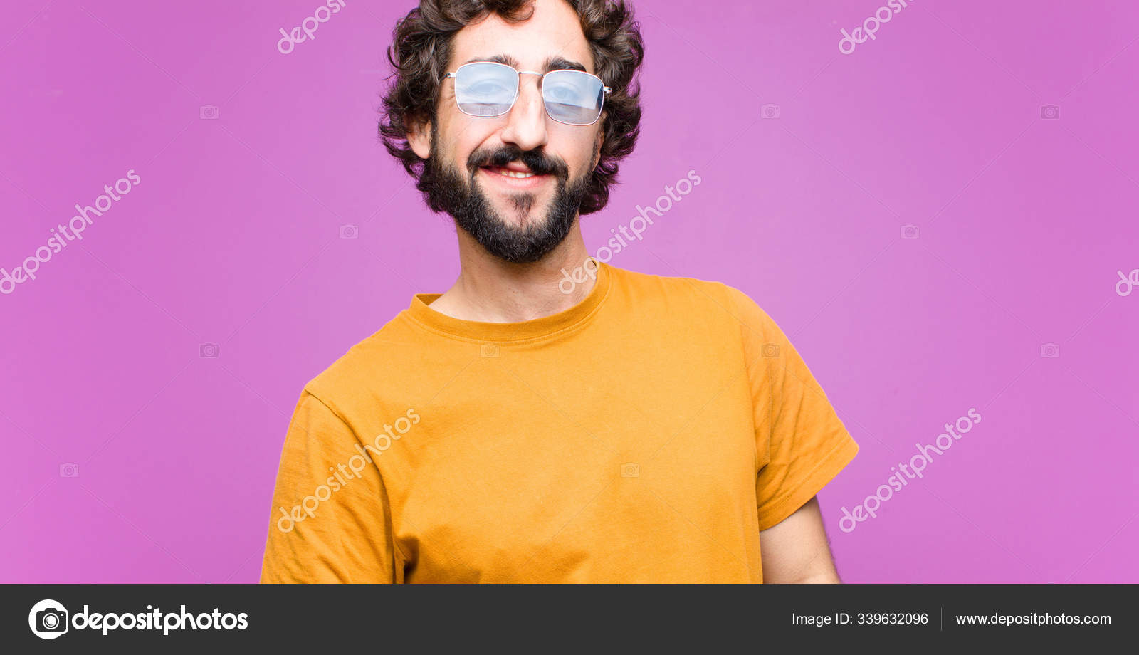 Young Crazy Cool Man Smiling Cheerfully Casually Positive Happy ...