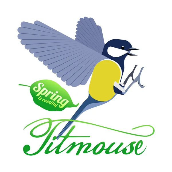 Bird titmouse vector logo Stock Vector Image by ©samorodinov #138680340