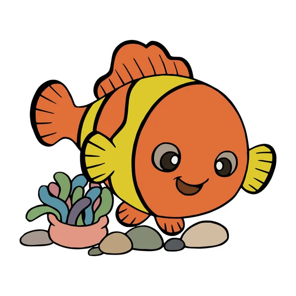 Bright cartoon fish — Stock Vector © Natalie-art #11488460