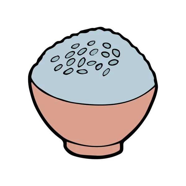 Rice Isolated illustration on white background — Stock Vector ...