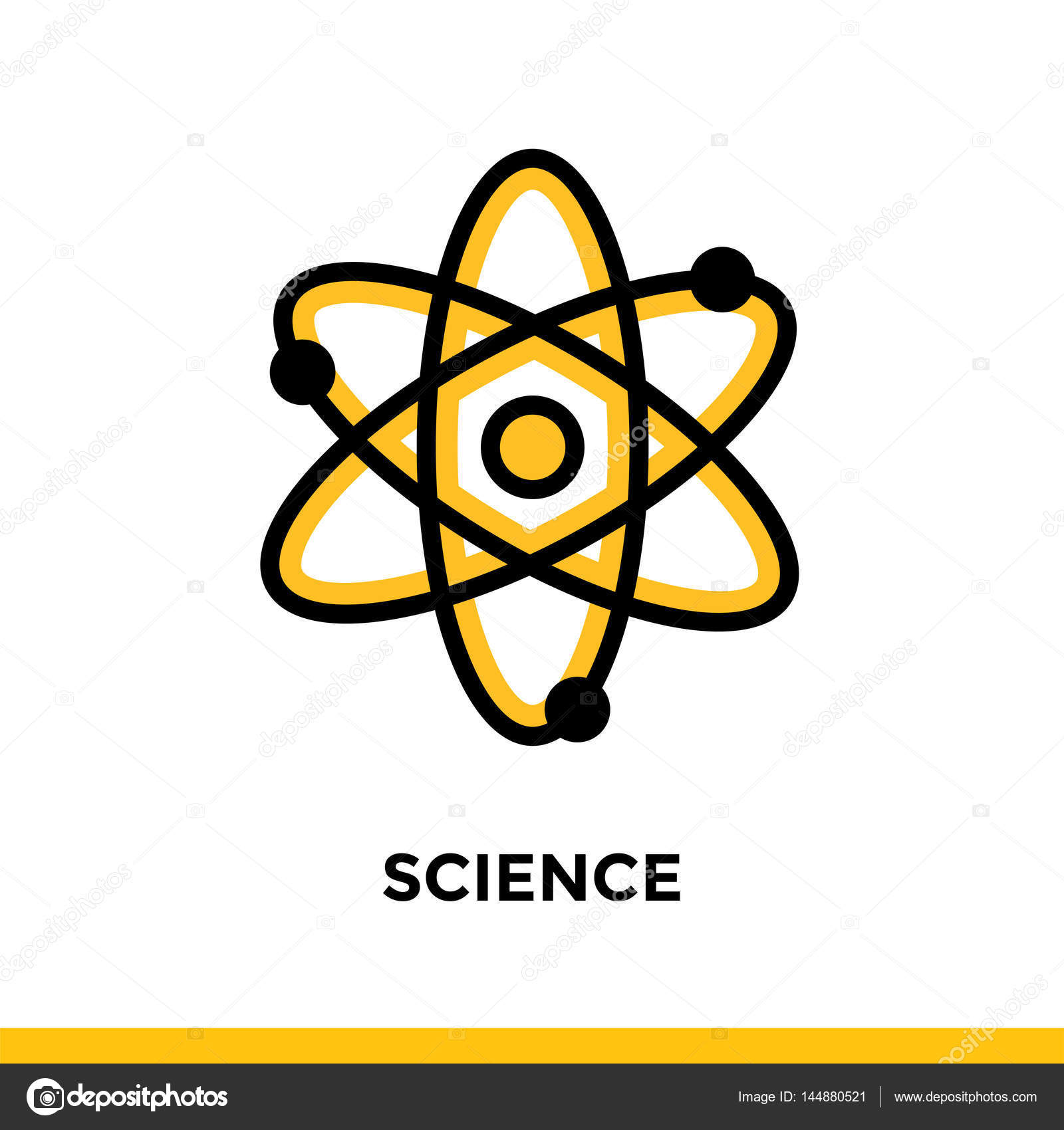 Linear SCIENCE icon for education. Pictogram in outline style. Vector ...