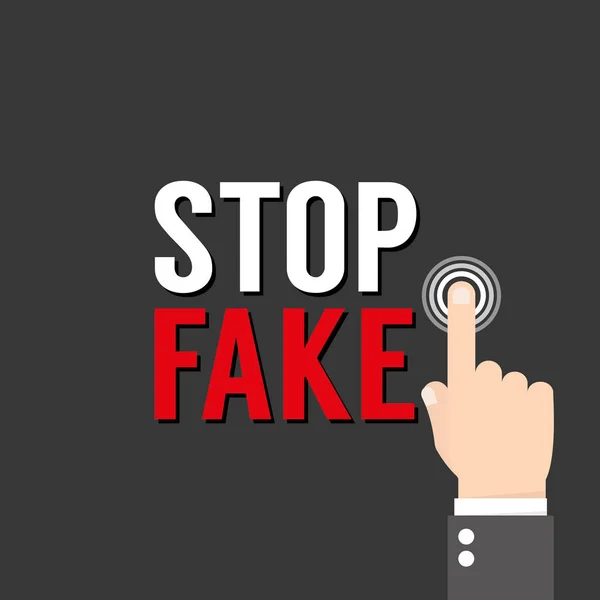 Stop Fake concept — Stock Vector © 4zeva #132648234