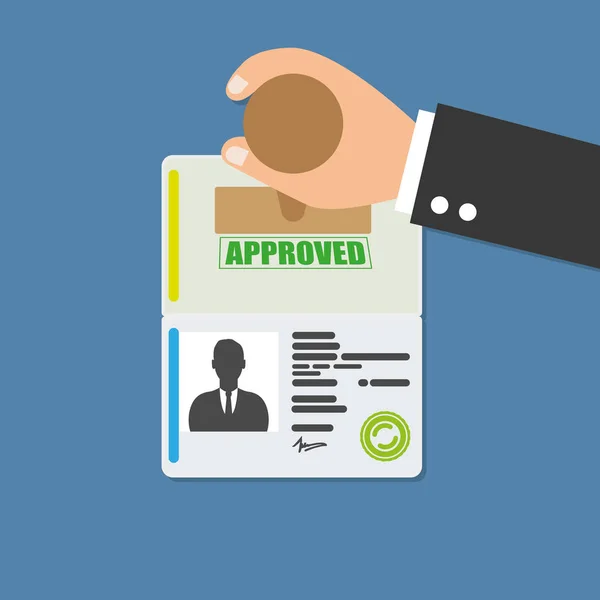 Passport Visa Stamp Icon