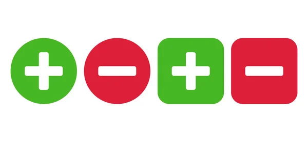 Plus, minus arrows marks — Stock Vector © vectorguy #126896554