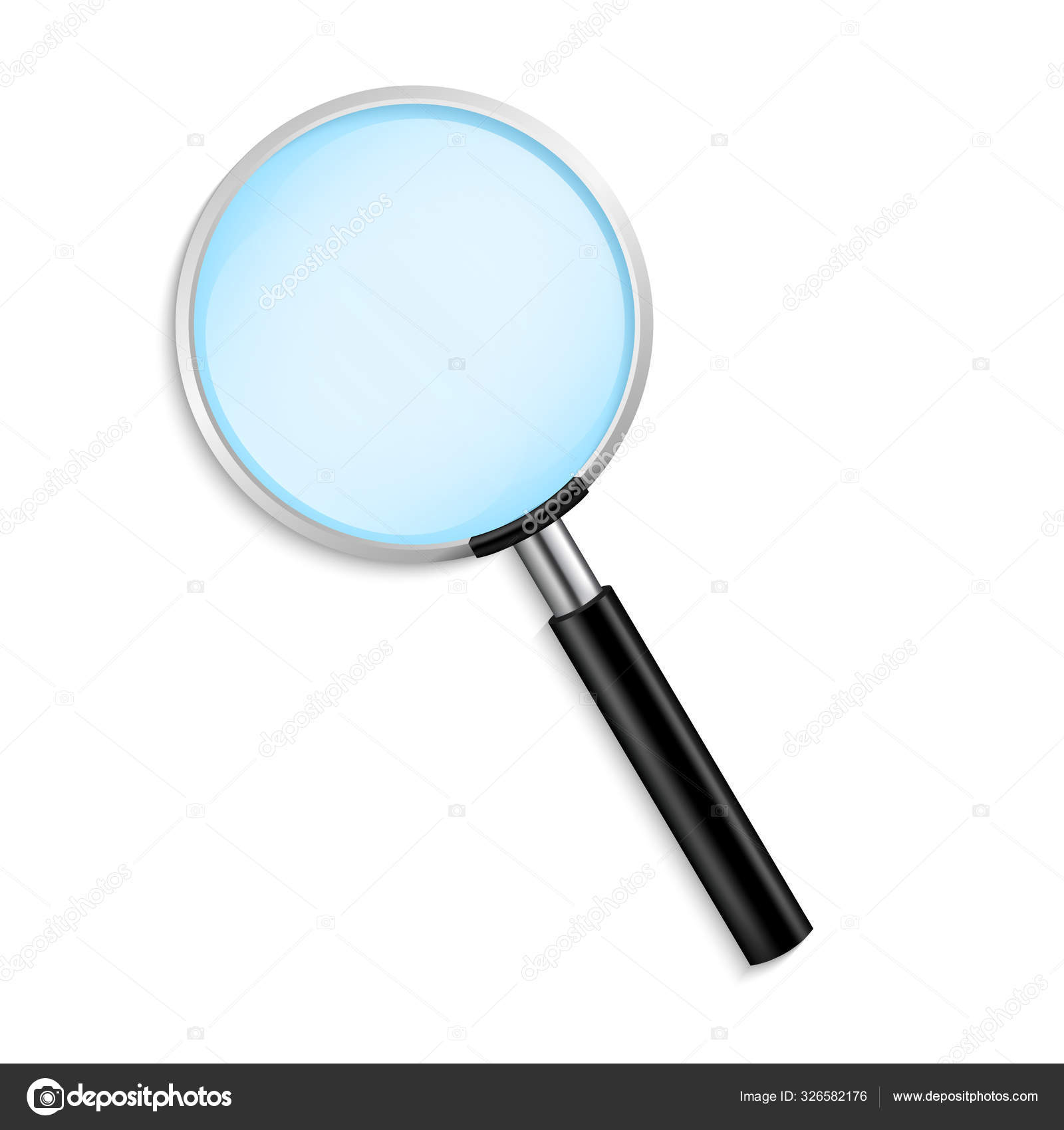 Vetor de lupa realista ilustração vetorial isolada em fundo ...