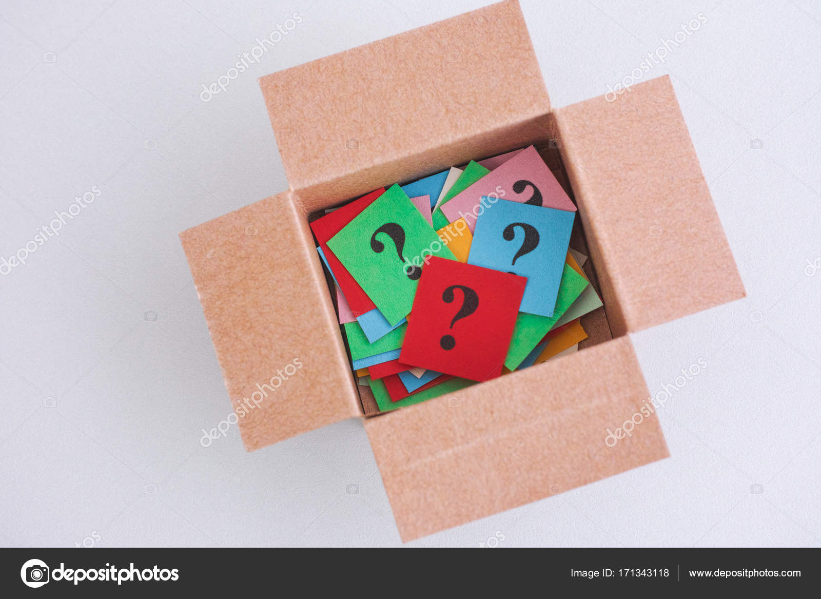 Colorful question marks inside a box Stock Illustration by ©Professor25 ...