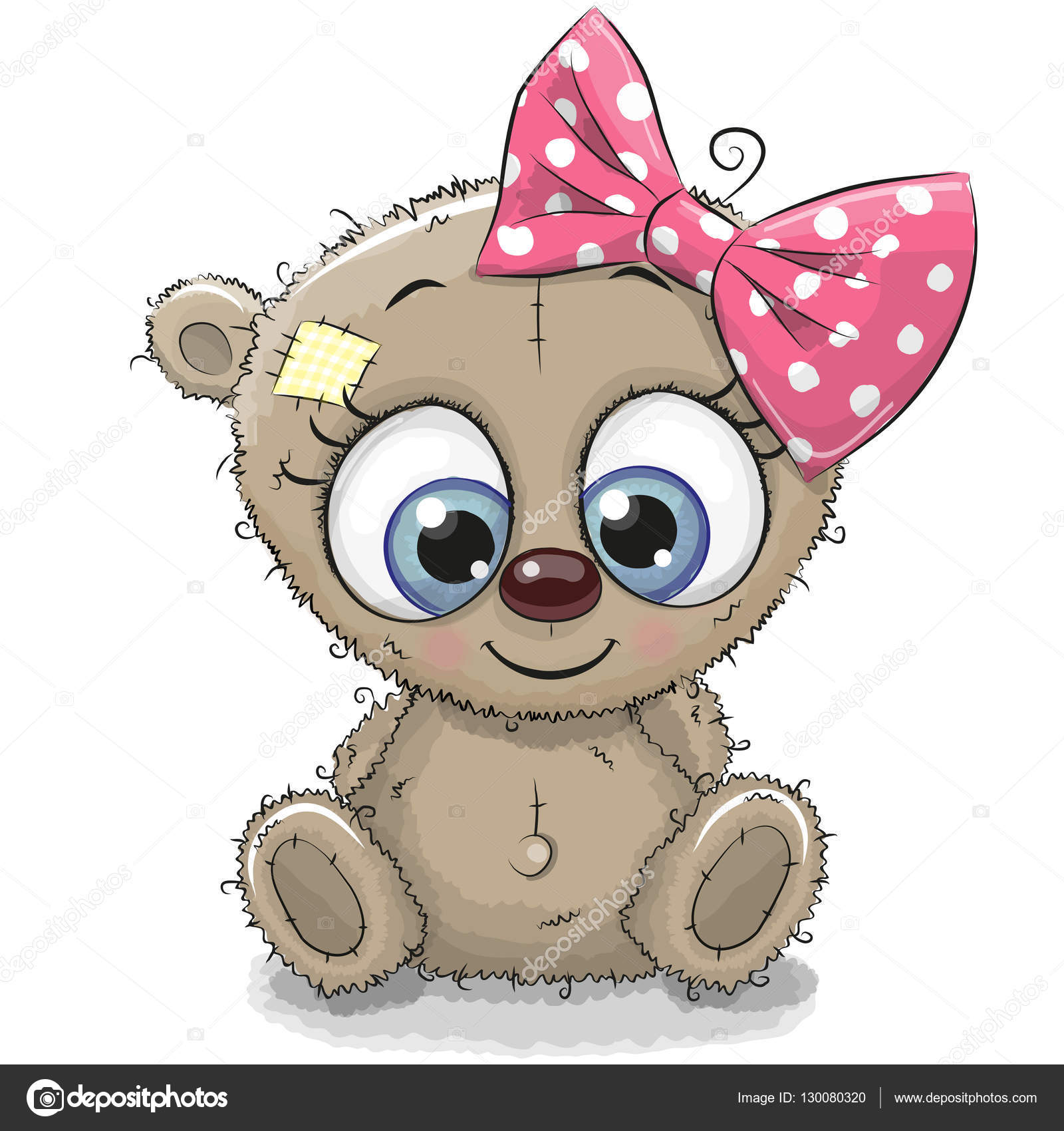 Cartoon Teddy Bear Girl