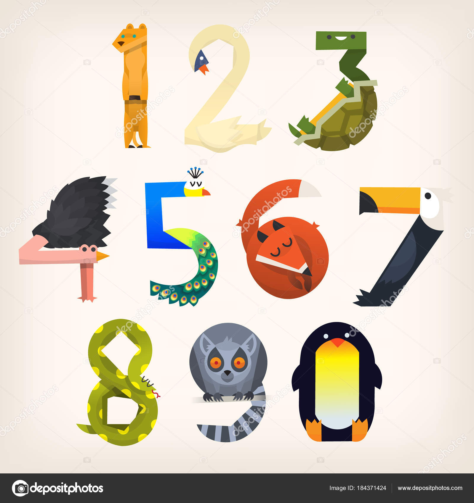 Figures shaped like animals ⬇ Vector Image by © snegok13 | Vector Stock ...