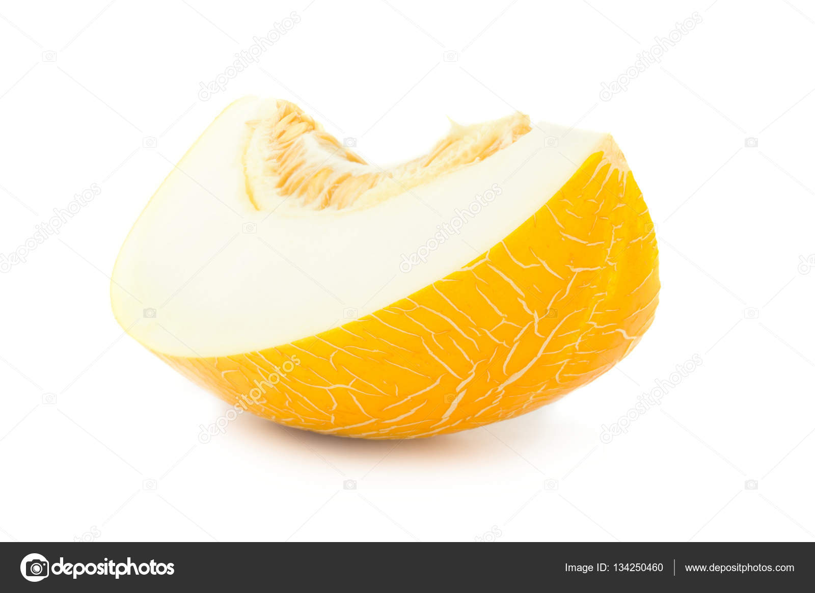 Yellow melon isolated on a white background cutout — Stock Photo © Stop ...